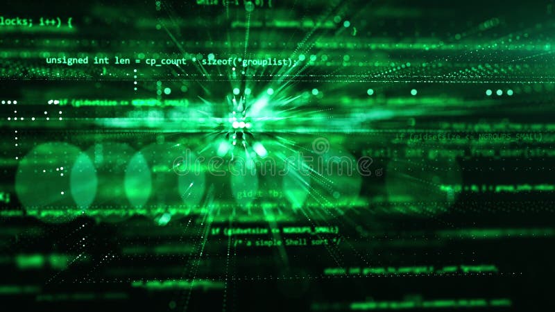3D Programming Code Abstract Technology Background of Software Developer and Computer Script ...