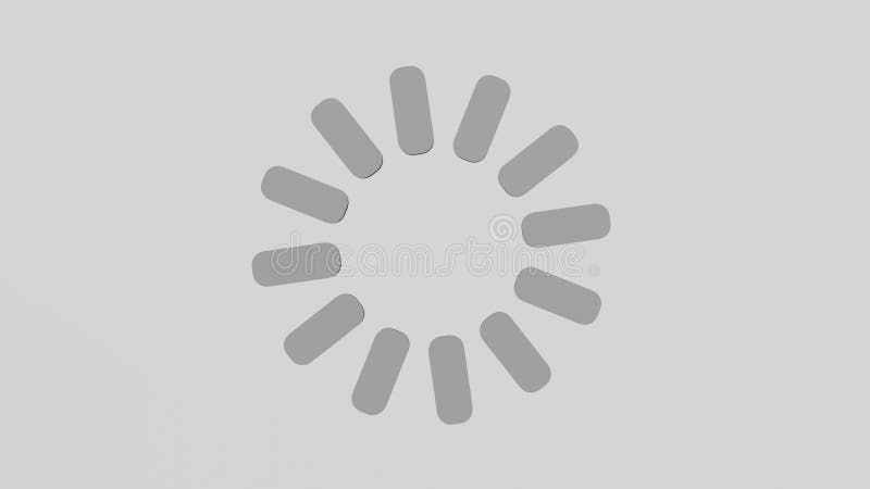 3D Progress Bar Icon. Infinite Loading Symbol. Circular Loading Indicator. Waiting Logo Sign ...