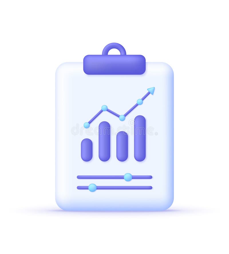 3d Project Development Icon. Business, Financial Report, Growth Steps ...