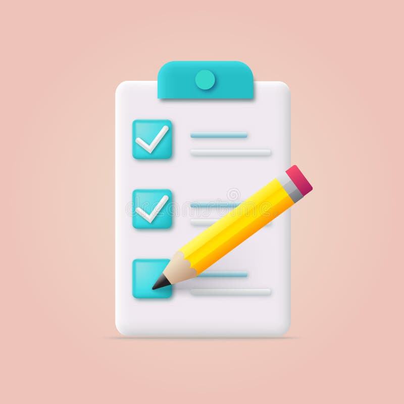 3d Project Plan.Task Management Check List Concept Stock Vector ...