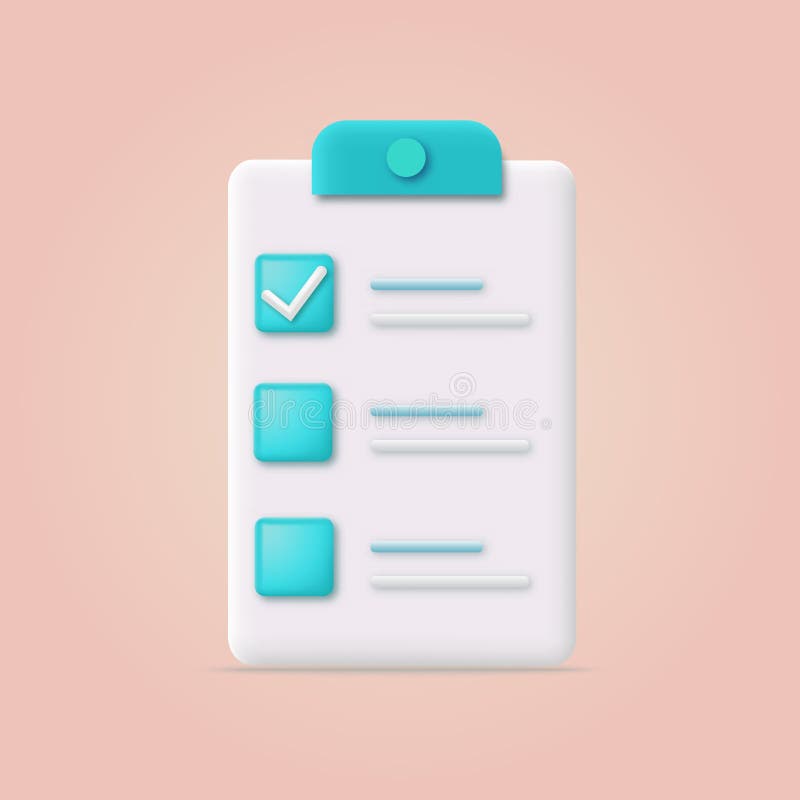 3d Project Plan.Task Management Check List Concept Stock Vector ...