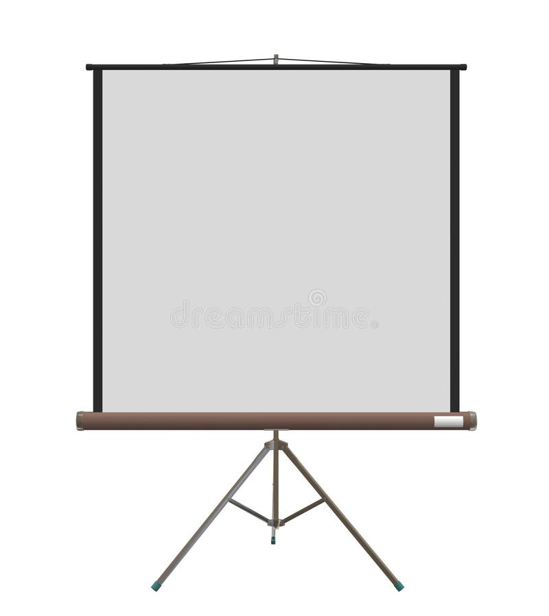 3d Projection screen stock illustration. Illustration of movie - 194633473