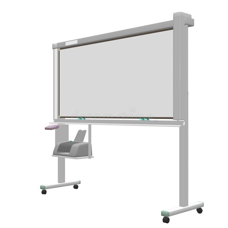 3d Projection screen stock illustration. Illustration of movie - 194633473