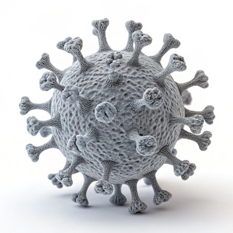 Abstract Virus Structure 3D Modeling PSD File Realistic Isolated on ...