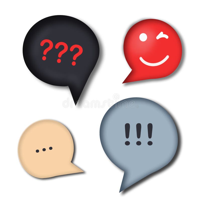 3d punctuation marks stock vector. Illustration of dialog - 251975810