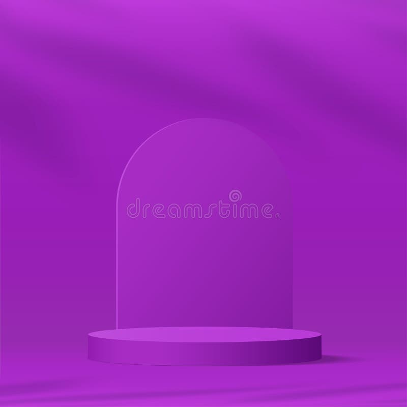 3d Purple Color Podium and Minimal Purple Color Wall Scene. 3d Podium ...