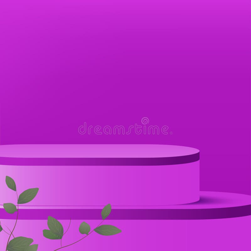 3d Purple Color Podium and Minimal Purple Color Wall Scene. 3d Podium ...