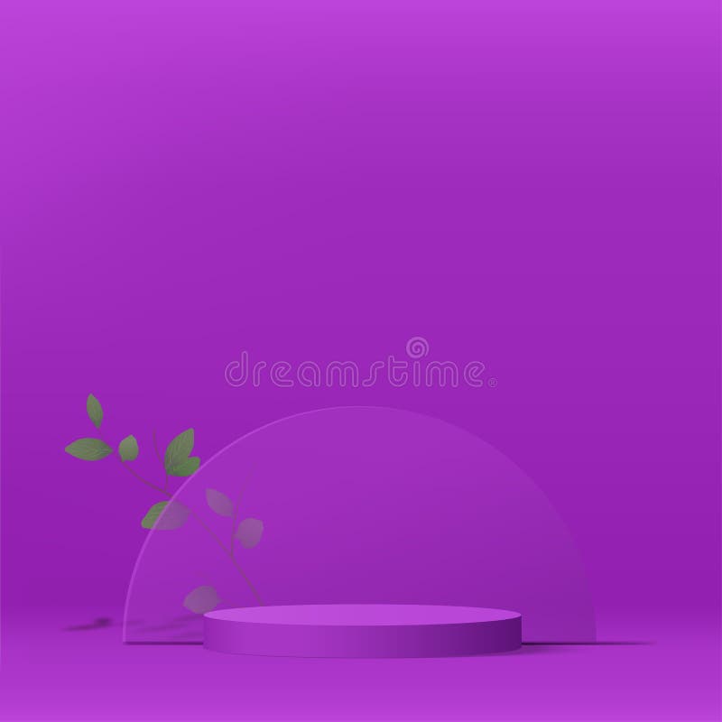 3d Purple Color Podium and Minimal Purple Color Wall Scene. 3d Podium ...