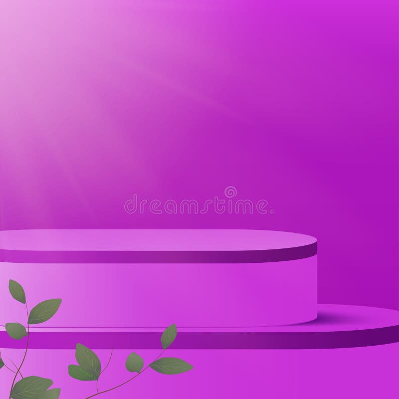 3d Purple Color Podium and Minimal Purple Color Wall Scene. 3d Podium ...