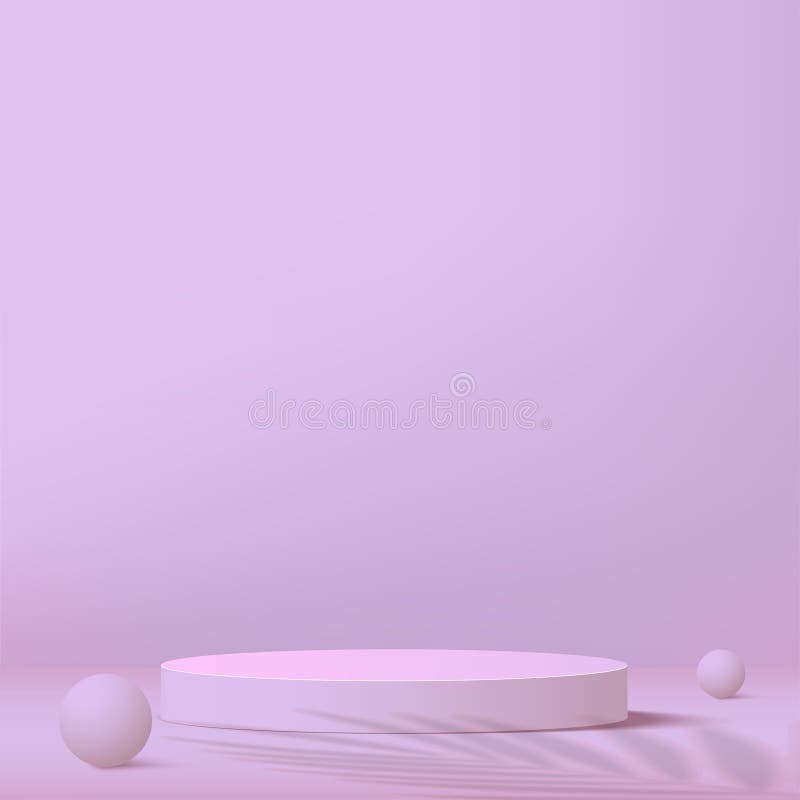 3d Purple Color Podium and Minimal Purple Wall Scene Vector Stock ...