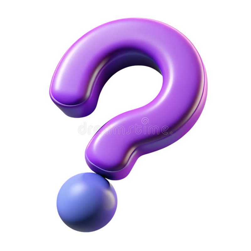 Question Mark 3d Rounded Stock Illustrations – 224 Question Mark 3d ...