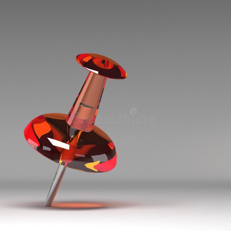 3d Pushpin Stock Illustration Illustration Of Page Button 37130858