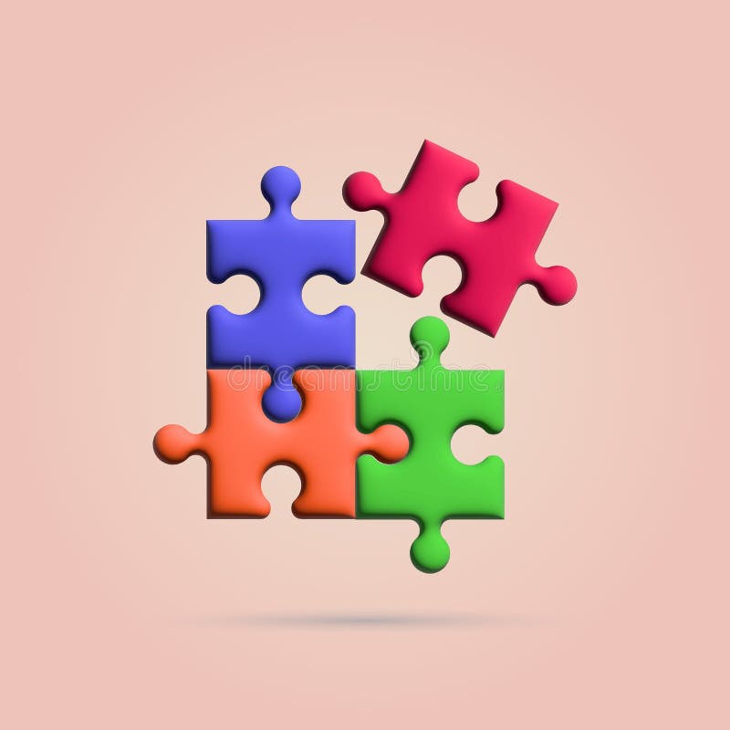 3d puzzle pieces. Vector stock vector. Illustration of vector - 248723933