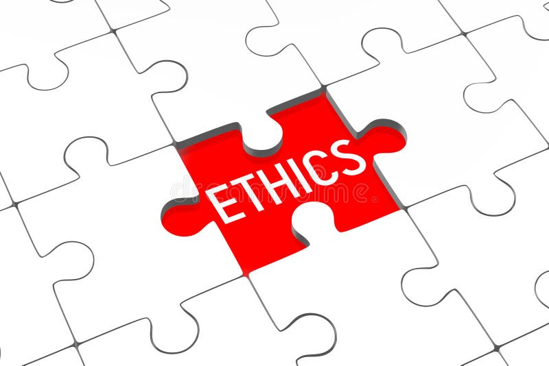 Ethics - Jigsaw Puzzle Pieces Stock Illustration - Illustration of ...