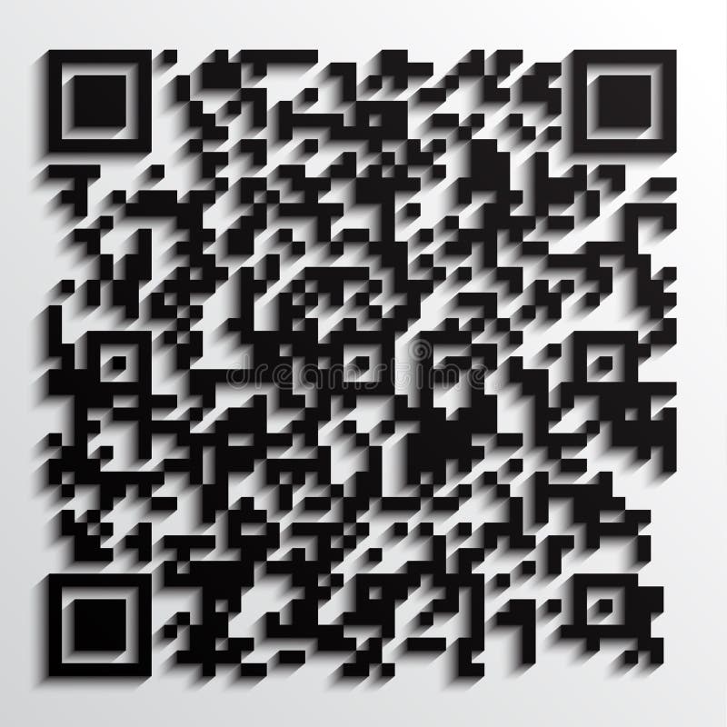 Cubes with qr code stock illustration. Illustration of data - 16986278