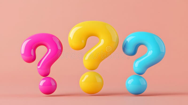 3D Question Answer & Problem Icon for Creative Solutions in Business ...