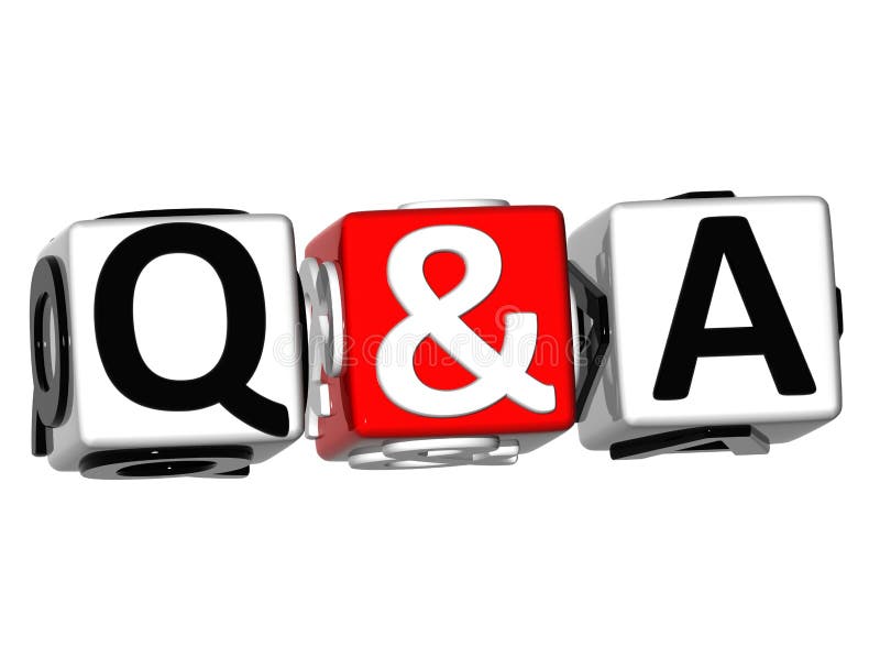 3d question and answer stock illustration. Illustration of asking ...