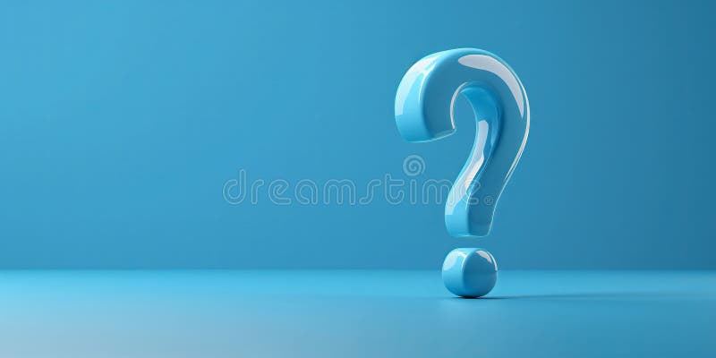 3d Question Mark in the Empty Background with Copy Space for Text Stock ...
