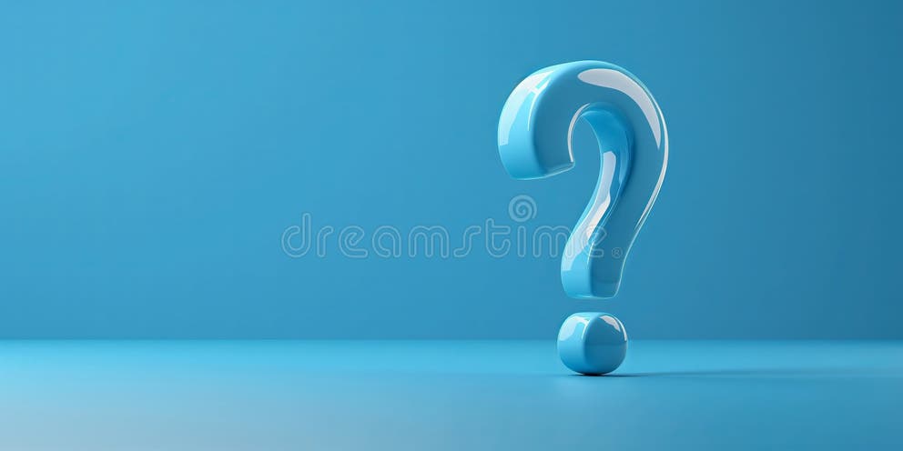 3d Question Mark in the Empty Background with Copy Space for Text Stock ...