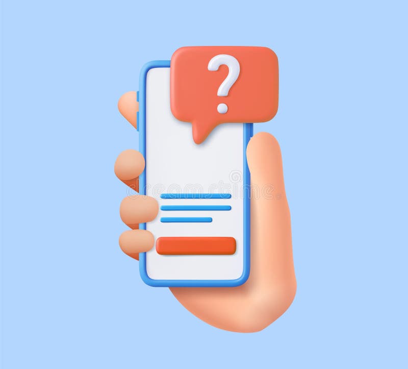 3d Question Mark Icon and Question Button Stock Vector - Illustration ...