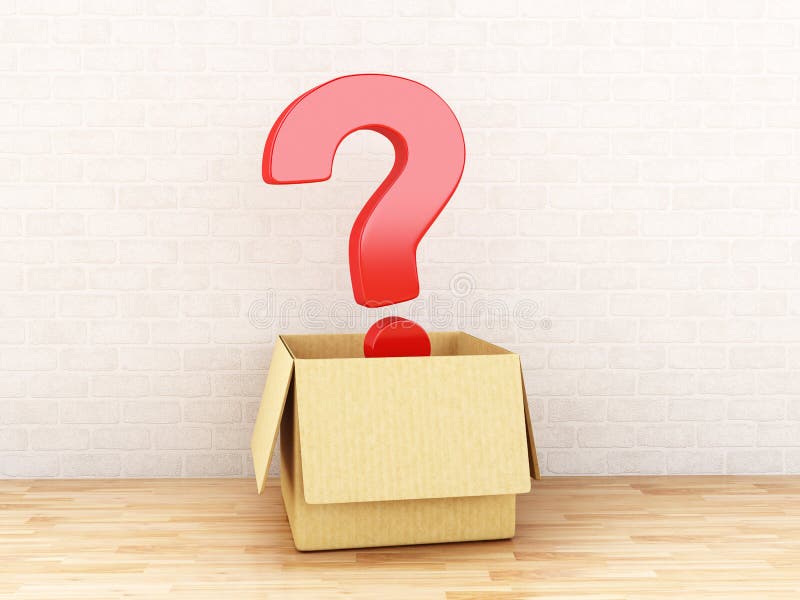 Cardboard Box Red Question Mark Stock Illustrations – 113 Cardboard Box ...