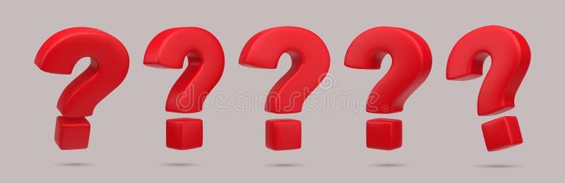 3D Question Marks. FAQ Sign. Ask Answer. Punctuation Symbol. Digital ...