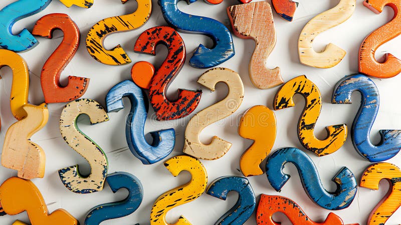 8 3d Question Marks on White Stock Image - Image of doubt, clipping ...