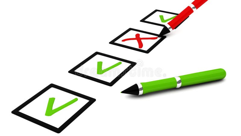 Checklist stock illustration. Illustration of draw, note - 15814334