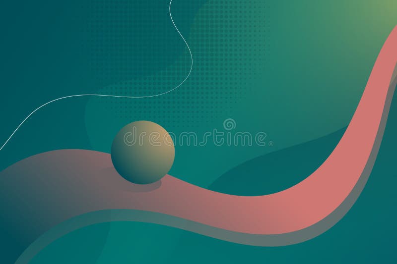 3D Quiet Abstract Background with Geometric Shapes. Stock Illustration ...