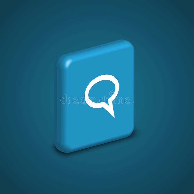 3d quote icon stock vector. Illustration of background - 79347303