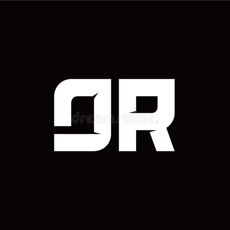 D R Letter Monogram Style Initial Logo Template Stock Illustration ...