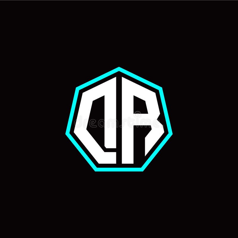 D R Initials Modern Polygon Logo Template Stock Vector - Illustration ...