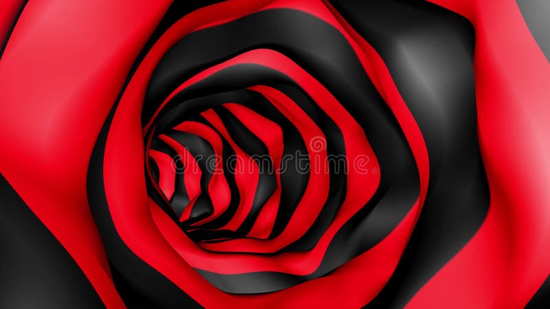 3D Radial black red stripe stock illustration. Illustration of tech ...