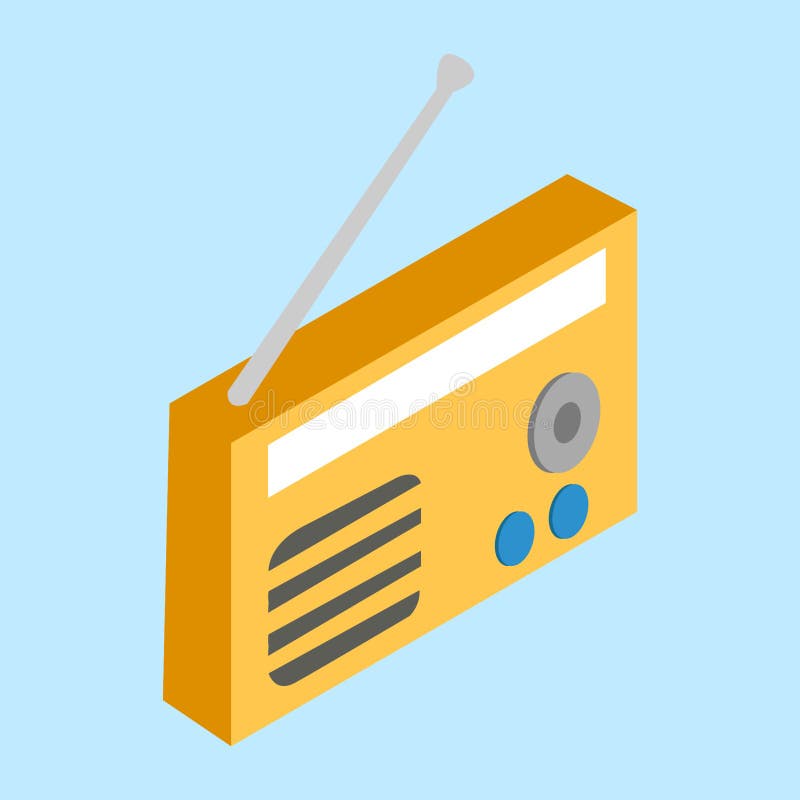 3D Radio Picture. Logo. Vector Illustration Stock Illustration ...