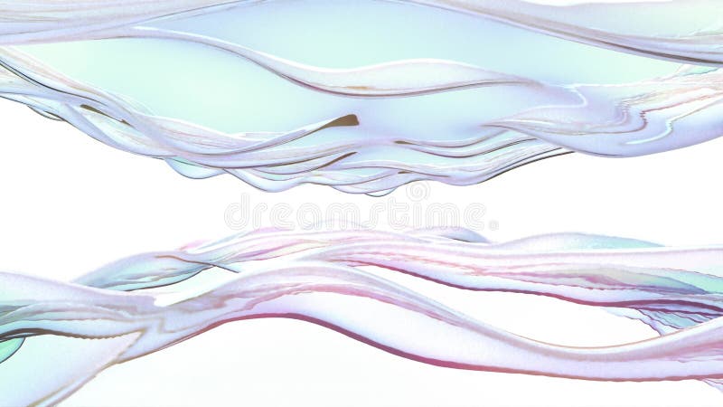 3D rainbow color waves 3d stock illustration. Illustration of ribbon ...