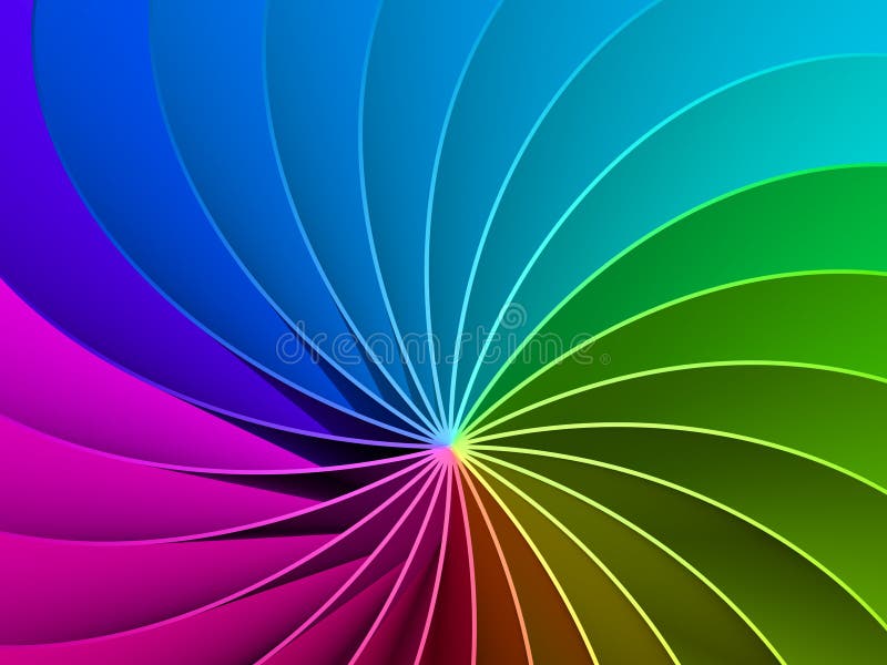 3d Rainbow Spectrum Background Stock Illustration - Illustration of ...