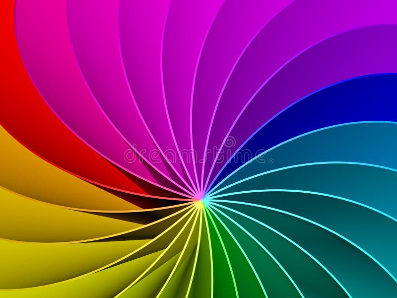 3d Rainbow Spectrum Background Stock Illustration - Illustration of ...