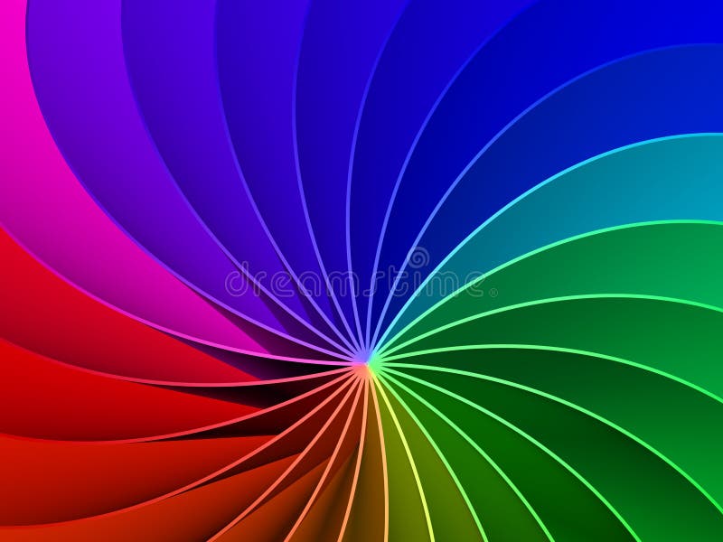3d Rainbow Spectrum Background Stock Illustration - Illustration of ...