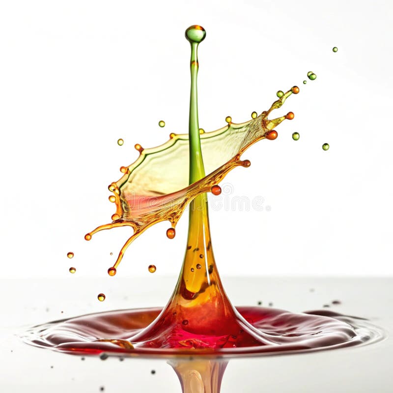 3D Random Shape Abstract Liquid Composition Isolated on White ...