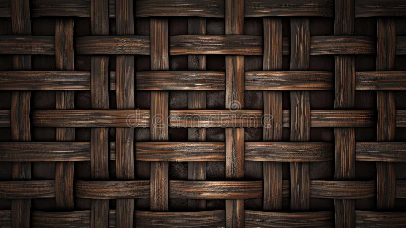 2D Rattan Texture Pattern, Ai Generated Stock Illustration ...