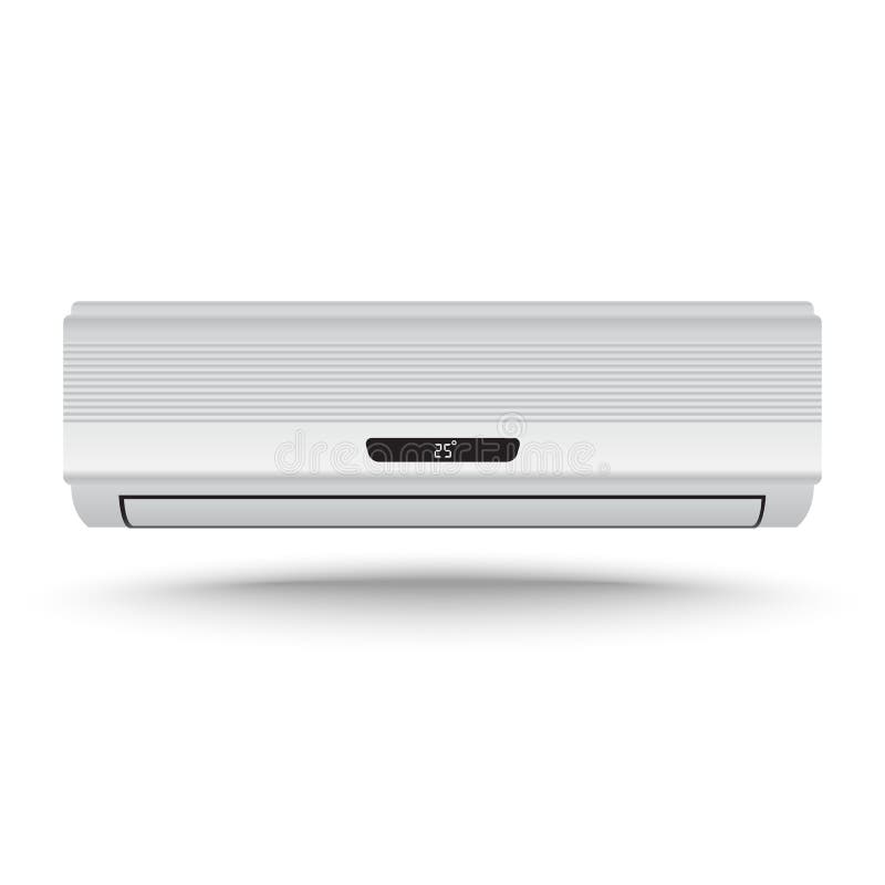 3D Realistic Air Conditioner Vector Stock Vector - Illustration of ...
