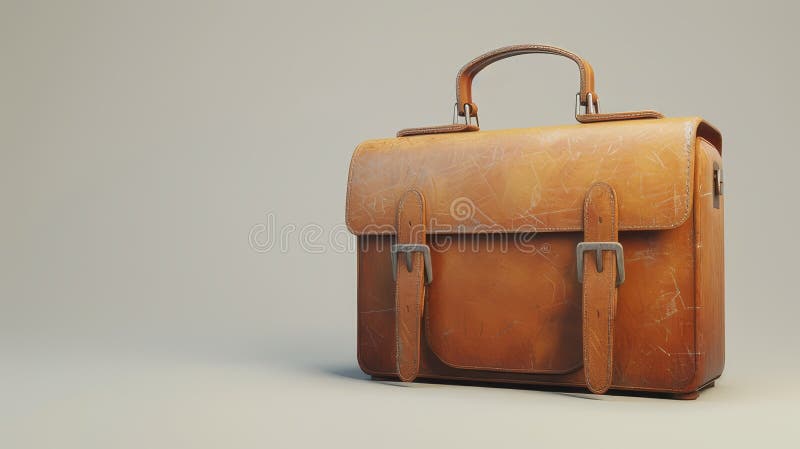 3d Realistic Briefcase is on the Right with the Copy Space Area Stock ...