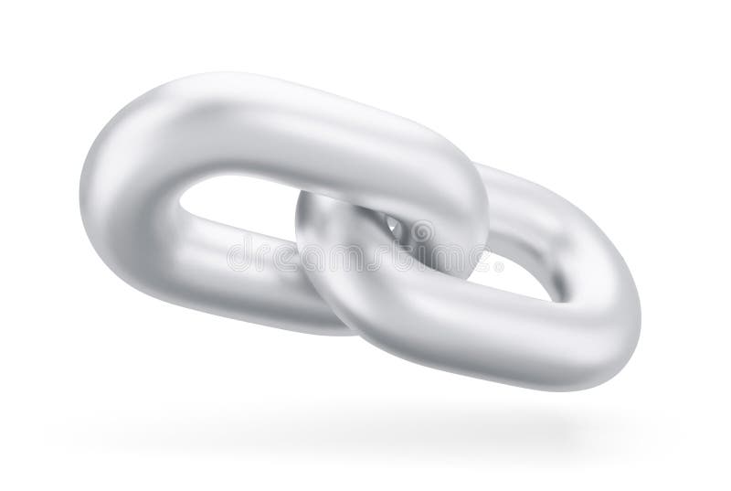 3d Realistic Chain or Link Icon Vector Illustration Stock Vector ...