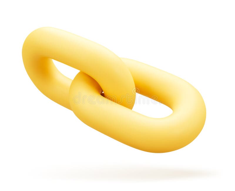3d Realistic Chain or Link Icon Vector Illustration Stock Vector ...