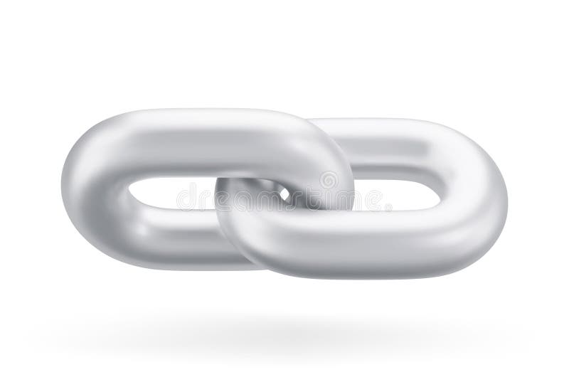 3d Realistic Chain or Link Icon Vector Illustration Stock Vector ...
