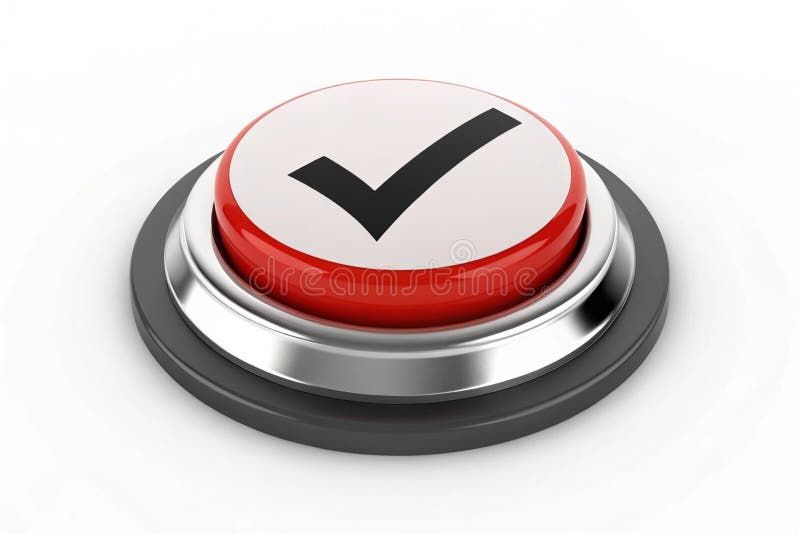 3D Realistic Check Mark Button Illustration Stock Illustration ... 3D Realistic Check Mark Button Illustration Stock Illustration ...