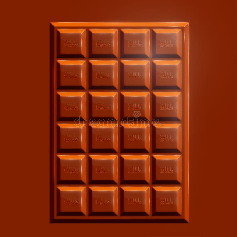 3D Realistic Chocolate Bar, Vector Stock Vector - Illustration of ...