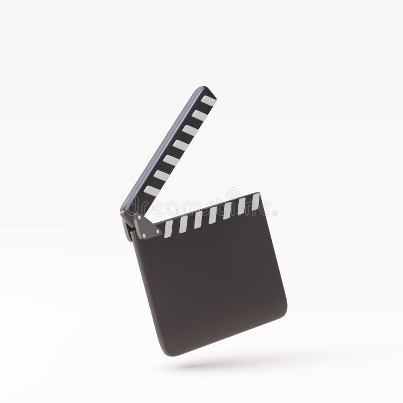 3d Realistic Cinema Clapper Board. Vector Illustration Stock Vector ...