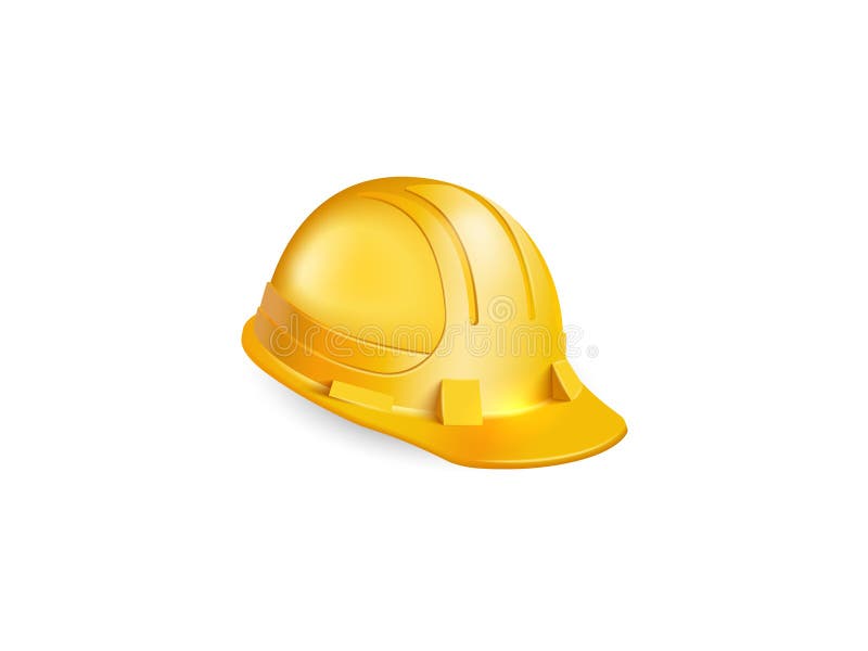 3D Realistic Construction Helmet Vector Stock Vector - Illustration of ...