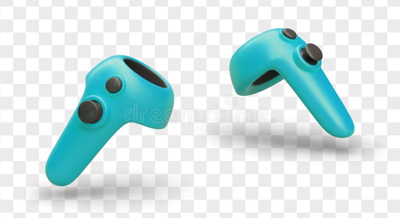 3d Realistic Controller for VR in Different Positions. Playing Games ...